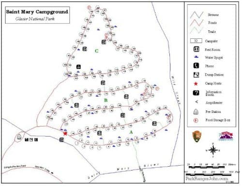St. Mary Campground - Glacier National Park | Park Ranger John