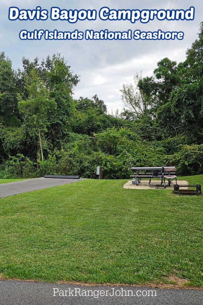 Davis Bayou Campground - Gulf Islands National Seashore | Park Ranger John